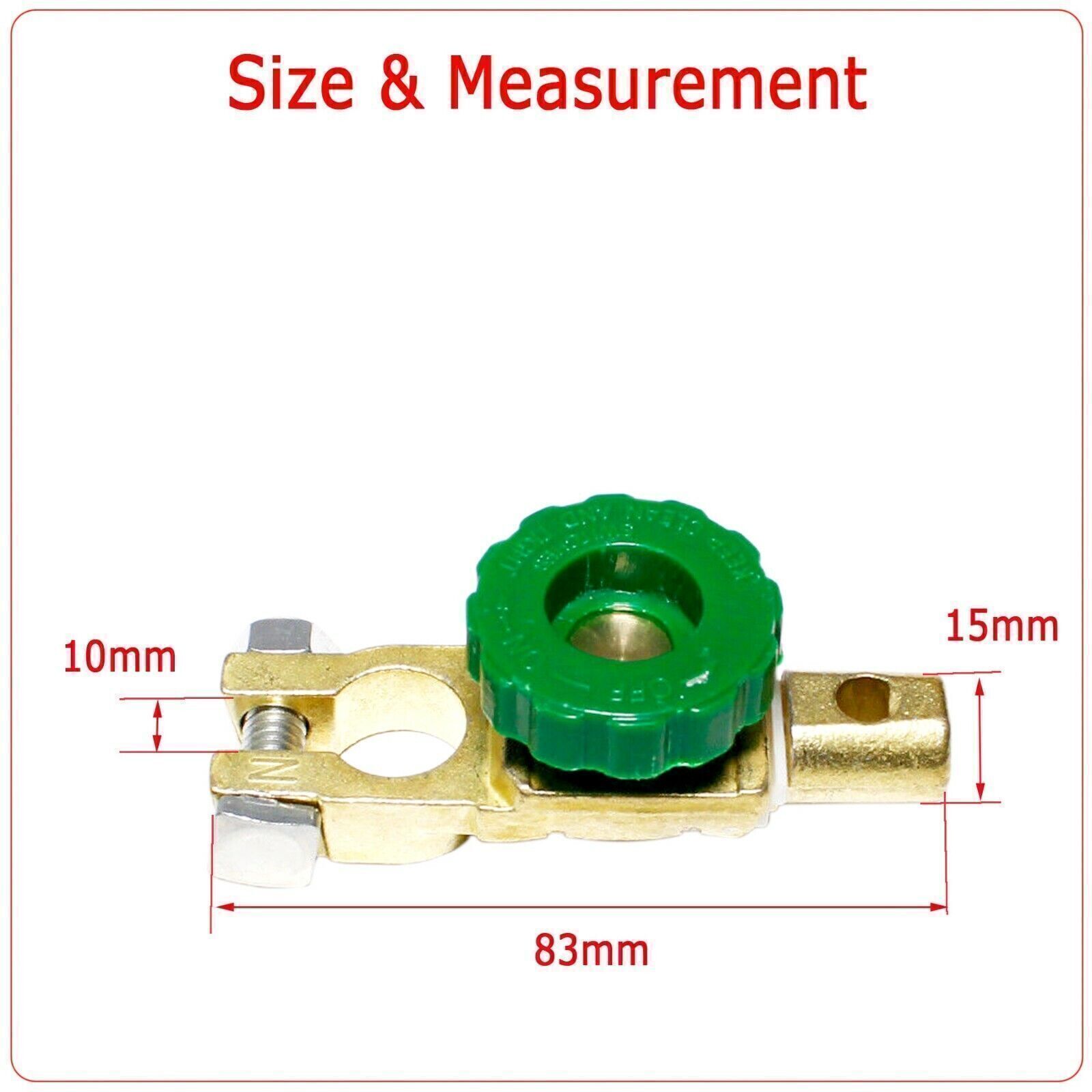 2PCCar Battery Terminals Quick Disconnect Boat Top Post Off Master Kill ...