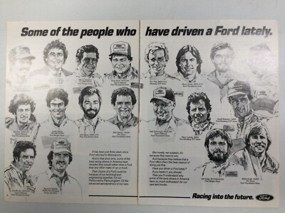 FORDADV273 Advertisement 1985 Ford Racing Driven A Ford Lately Jan 1985 ...