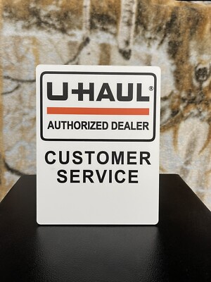 UHaul PVC Countertop Sign - 7” X 9” Customer Service - New, *Read ...
