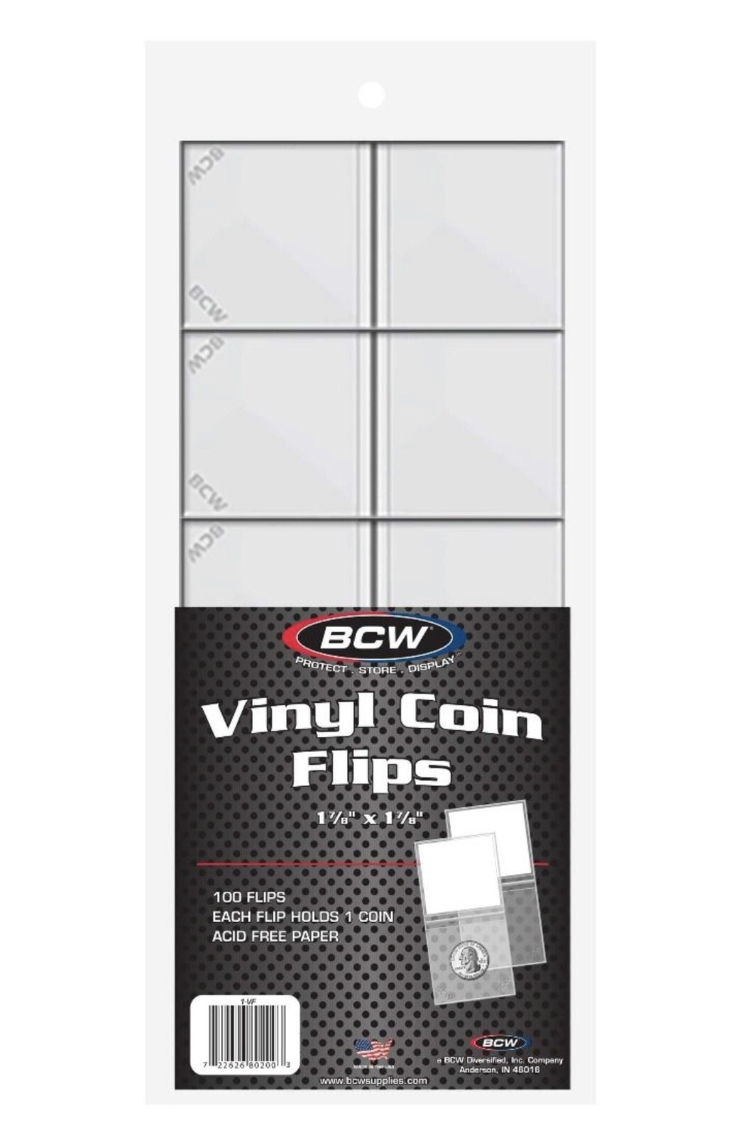 Pack of 100 Flips BCW 2X2 Double Pocket Vinyl Flip - Insert (#CS68) | eBay