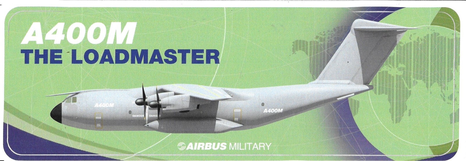 AIRBUS A400M Sticker "The Loadmaster" 9 1/2in x 3 1/2in | eBay
