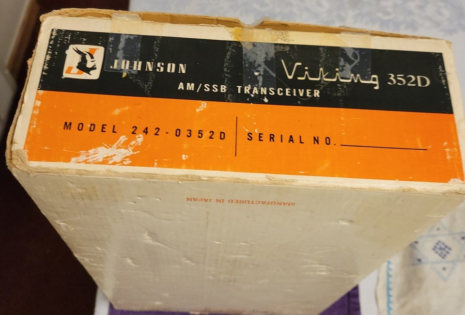 Vintage Johnson Viking 352D 23 Channel AM SSB CB Radio W/Original Box ...