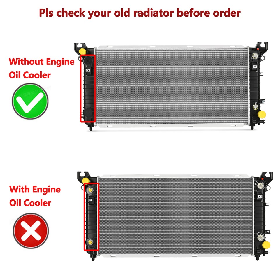 13723 Radiator for Chevy Silverado 1500 Suburban Tahoe GMC Sierra 1500 ...