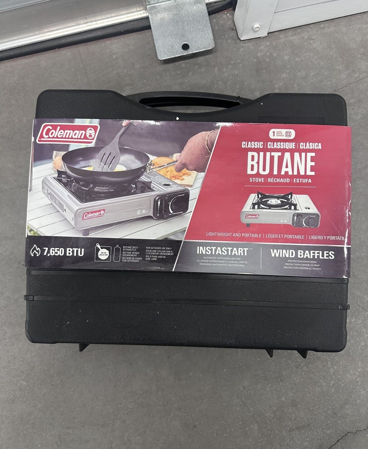 Coleman Tabletop Portable Butane Gas Camping Stove, 1 Burner - Gray | eBay
