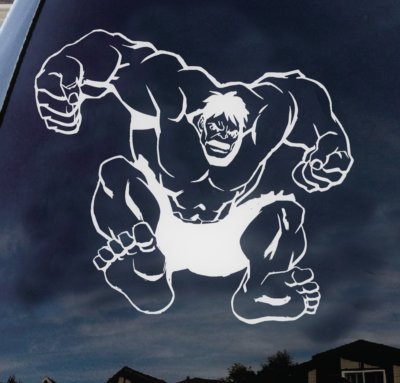 Incredible Hulk Super Hero Marvel Disney Characters Car Laptop Decal ...