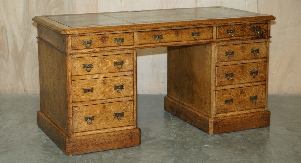 ANTIQUE CIRCA 1883 REVEREND FRANK H FISHER GIFTED VICTORIAN OAK PARTNER ...