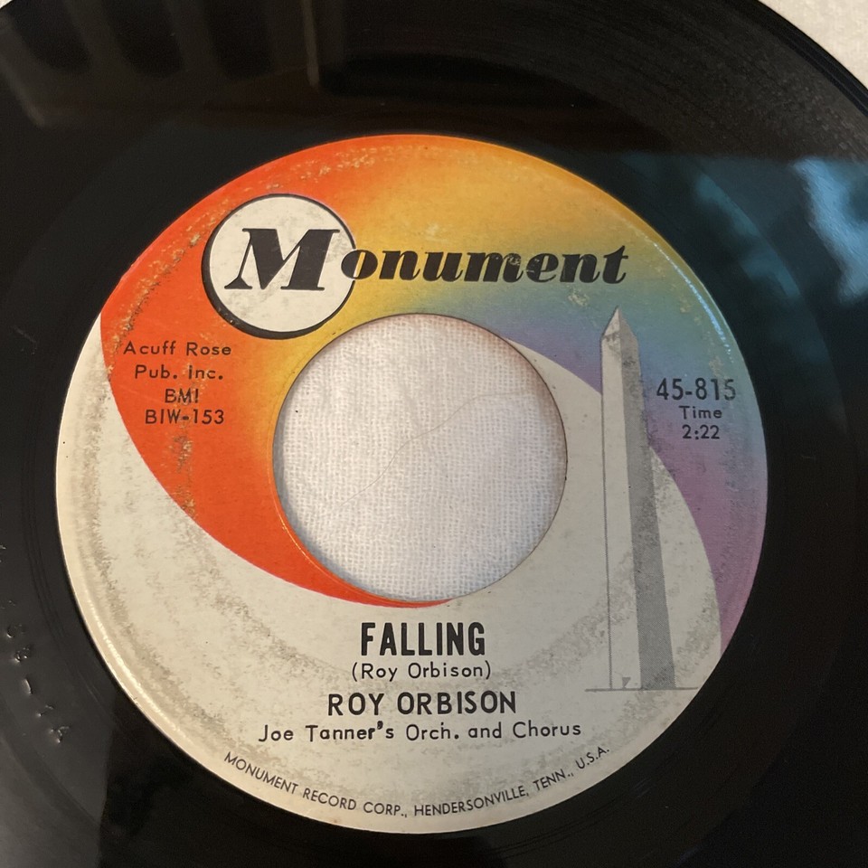 Roy Orbison Falling/Distant Drums 45 RPM Monument Records 1963 | eBay