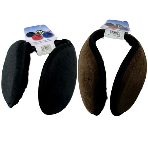 2x New Adults Fleece Earmuff Winter Ear Muff Wrap Band Warmer Grip ...