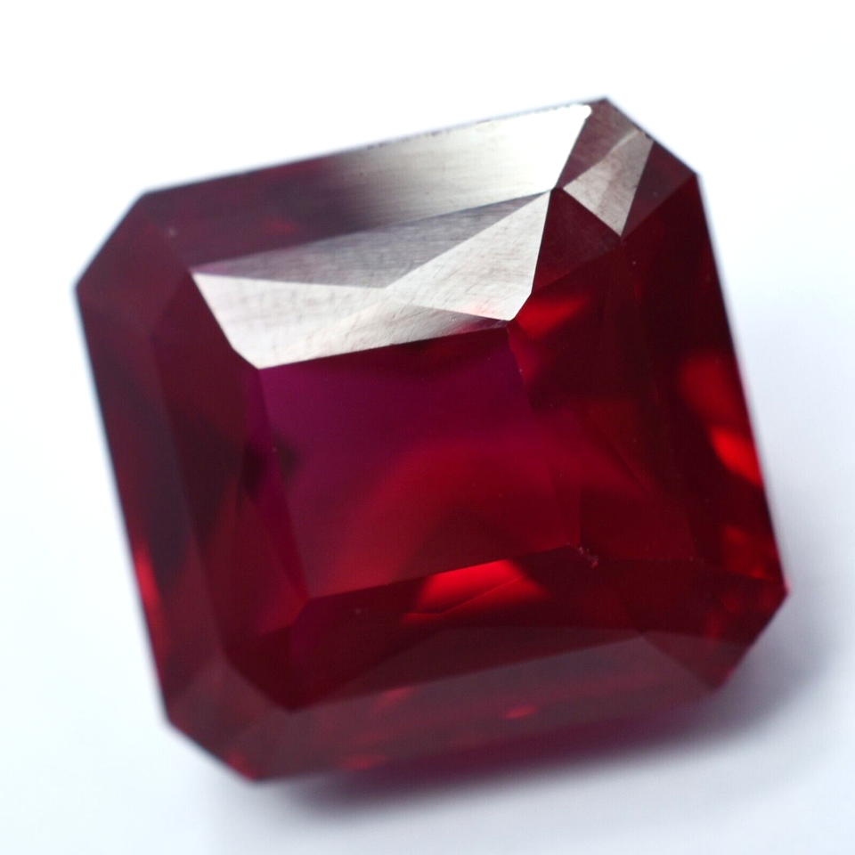 10.35 Ct NATURAL Square Shape Genuine Bloody RED Ruby Loose Gemstone ...