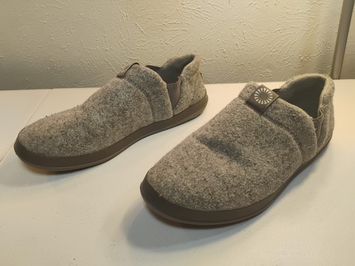Ugg Slippers Mens 11 Hanz Moccasins Slip On 1018240 Gray Suede Comfort ...