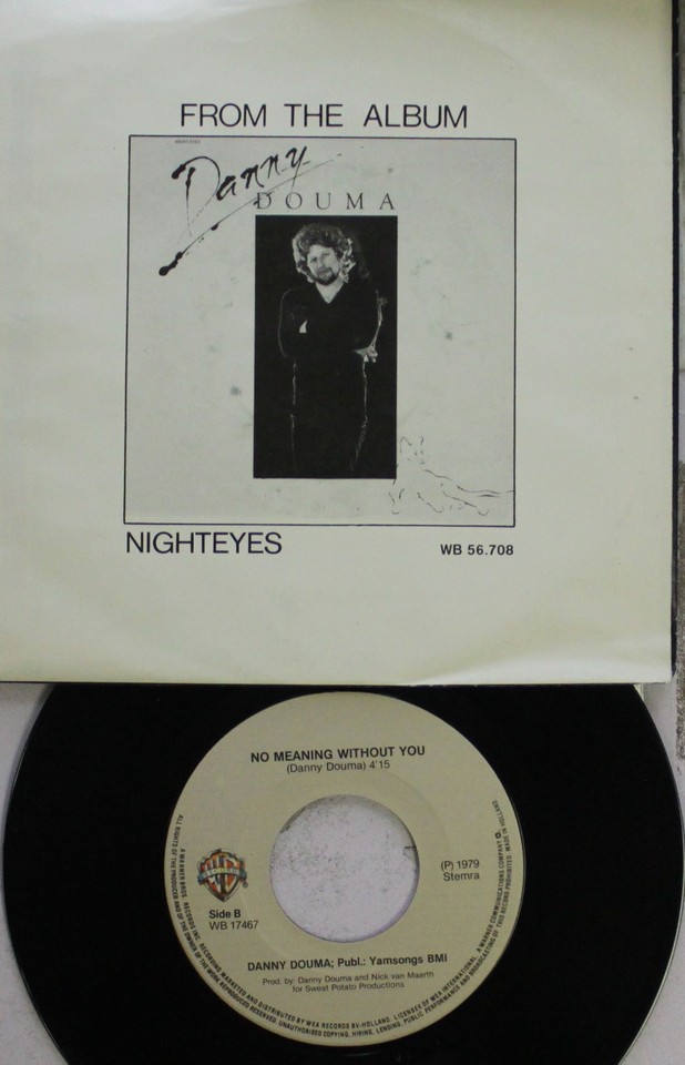 Rock Picture Sleeve 45 Danny Douma - Hate You / No Meaning Without You ...