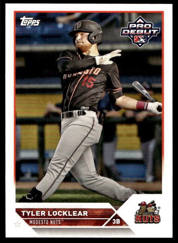 2023 Topps Pro Debut PD98 Tyler Locklear Modesto Nuts Baseball Card | eBay
