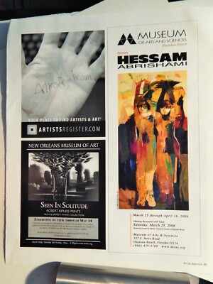 HESSAM ABRISHAMI ART PIECE VTG ORIG 2006 ADVERTISEMENT | eBay
