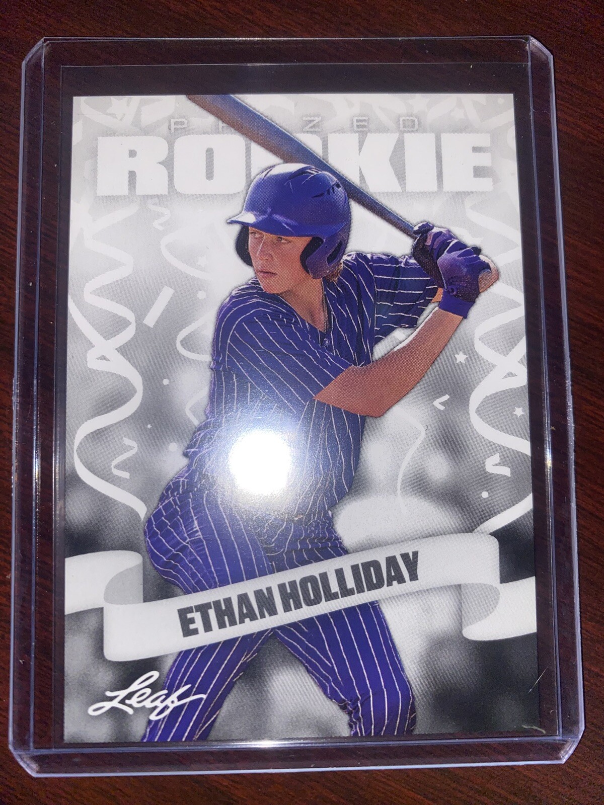 ETHAN HOLLIDAY OKLAHOMA STATE 2023 LEAF "PRIZED ROOKIE" #09 ROOKIE CARD ...