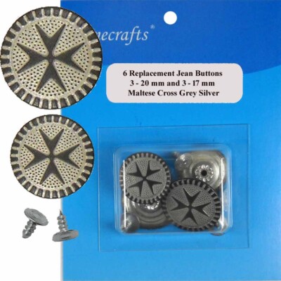 17 - 20 mm No-Sew Replacement Jean Tack Buttons (CBO5_4) CT. 6 | eBay