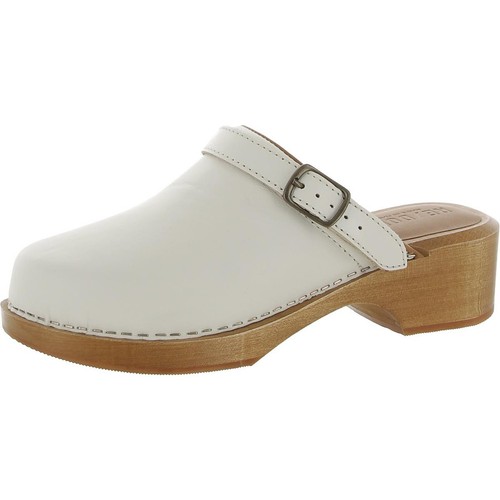RE/DONE Womens 70s Classic White Buckle Clogs Shoes 38 Medium (B,M ...