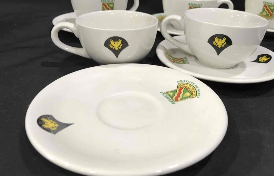 RARE REENLIST Battalion 728th US Army Military Police Cup & Saucer | eBay