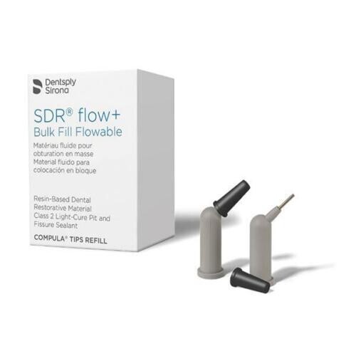 DENTSPLY SUREFIL SDR FLOW A2 COMPULA TIPS REFILL: 15 - 0.25 GM. COMPULA ...