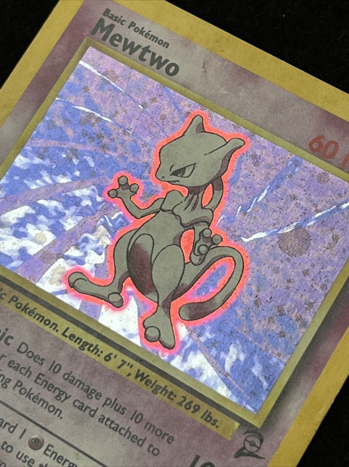 Pokemon MEWTWO 10/130 (Holo Rare) Base Set 2 - LP/Light Play | eBay