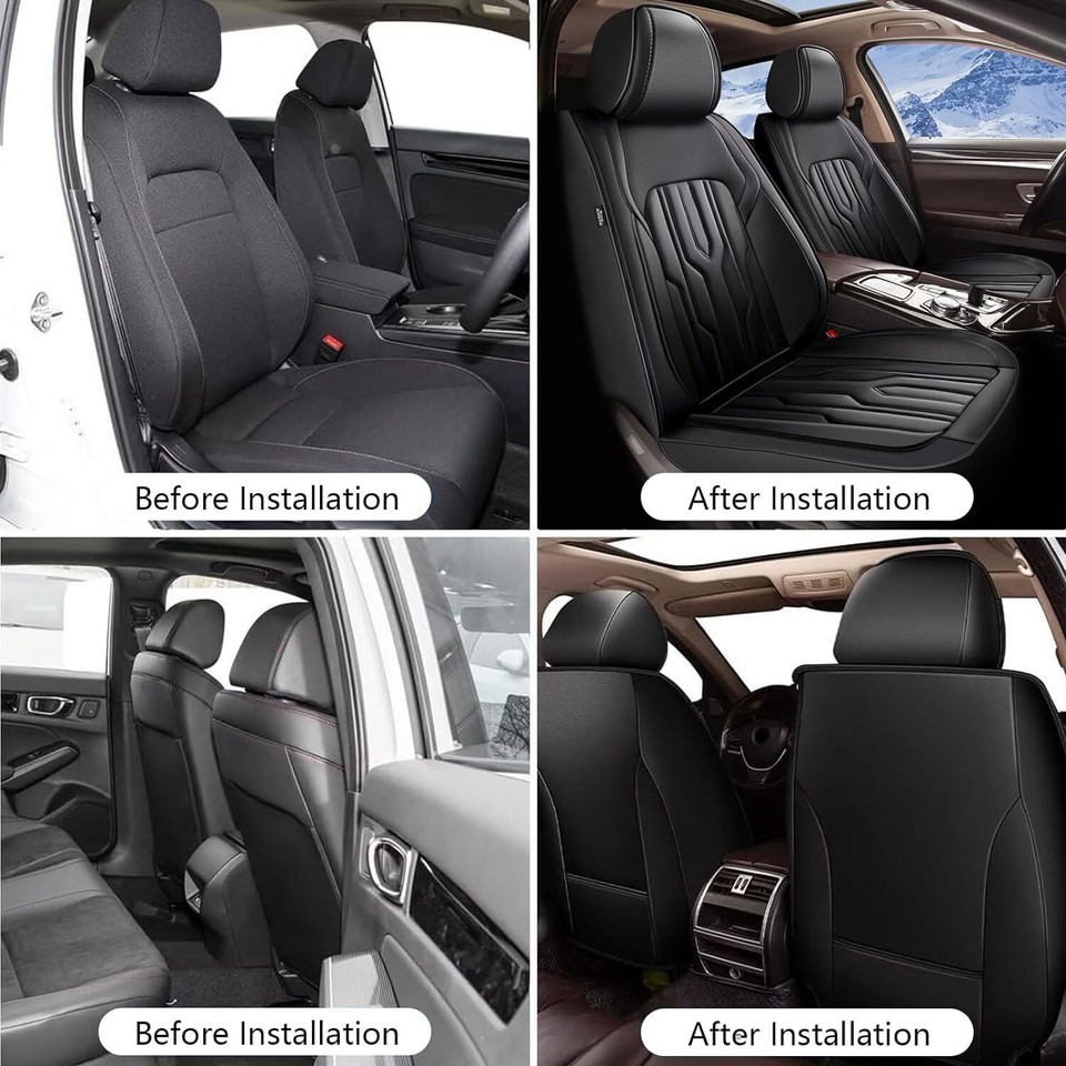 Car Front 2 Seat Covers Cushion For 2015-2024 Chevy Colorado Crew Cab ...