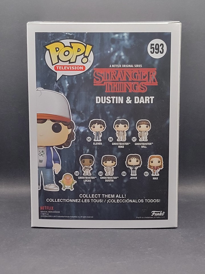 Stranger Things DUSTIN & DART Funko Pop #593 Hot Topic Exclusive | eBay
