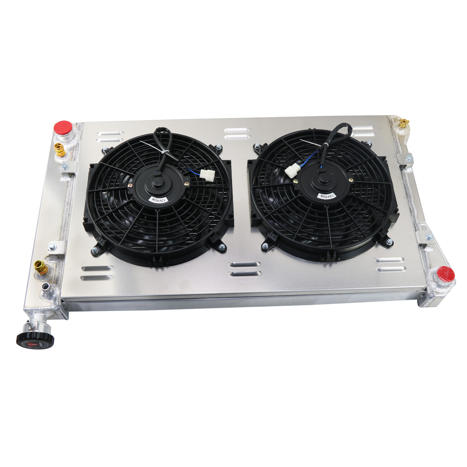 3 Row Radiator+Shroud Fans For 1988-1997 Chevy GMC C/K C1500 C2500 ...