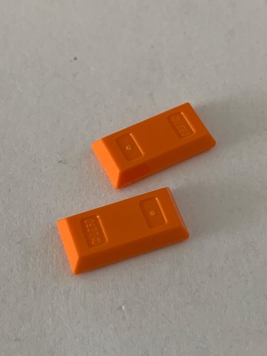 LEGO parts 99563 (2pcs) Minifigure, Utensil Ingot Bar Gold | eBay