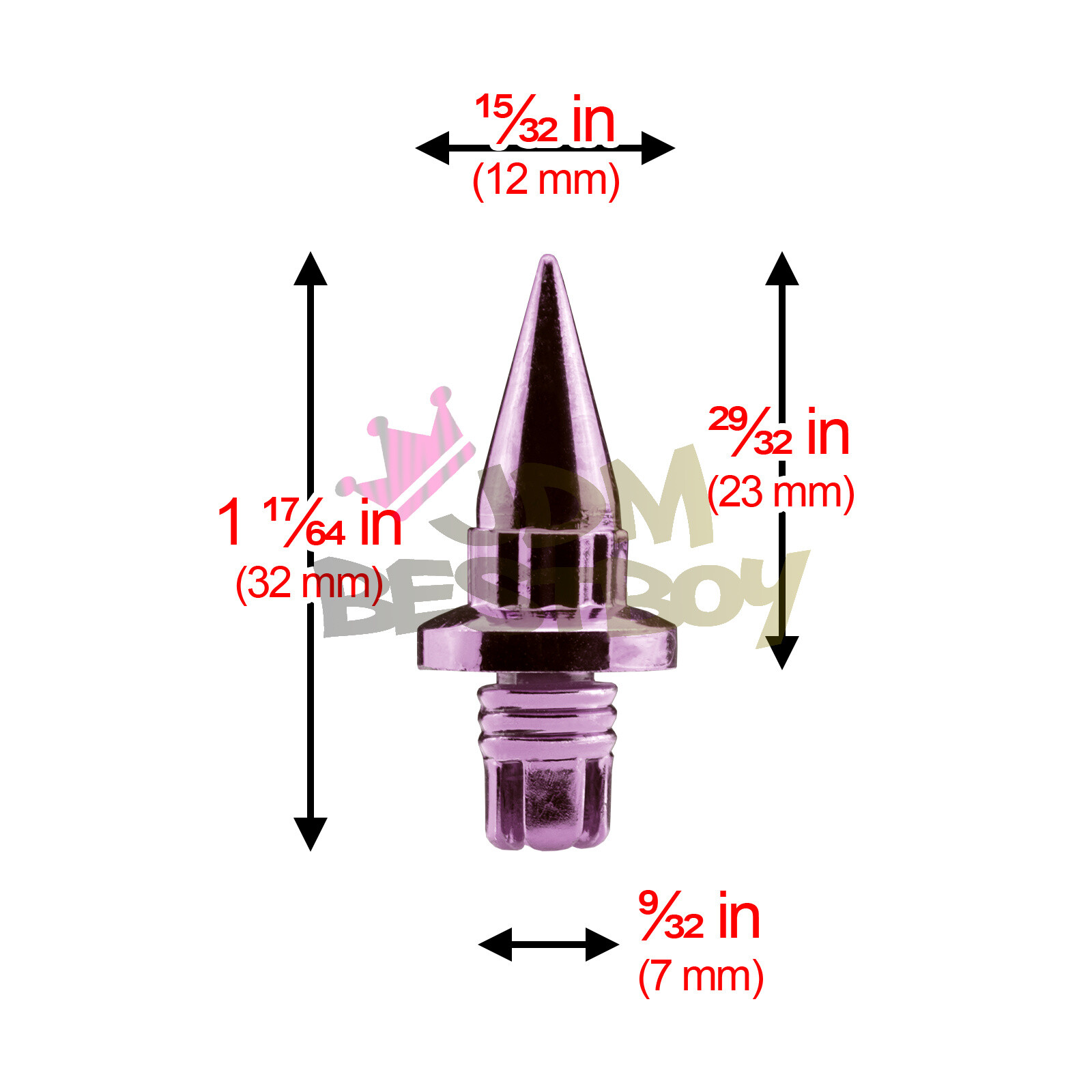 50pcs Spiked Wheel Rivets For Wheels / Rims JDM Lip PC-WRL01 | eBay