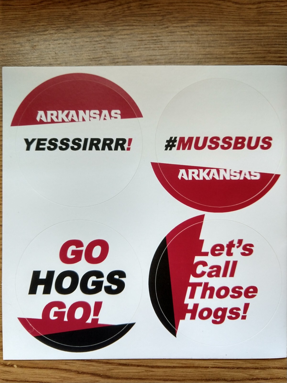Arkansas Razorbacks Sticker Sheet | eBay