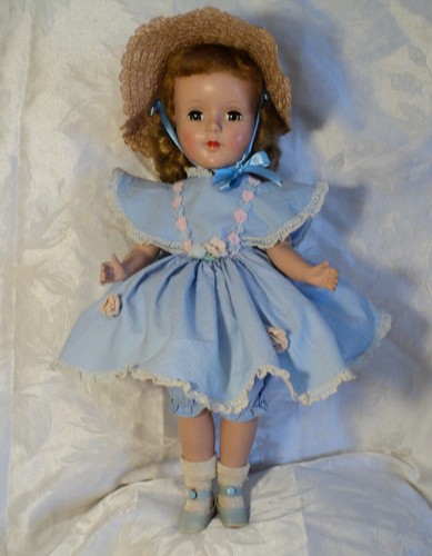 VTG 1950's "AMERICAN CHARACTER" " SWEET SUE" DOLL. 14"H. HP. ALL ORIG ...