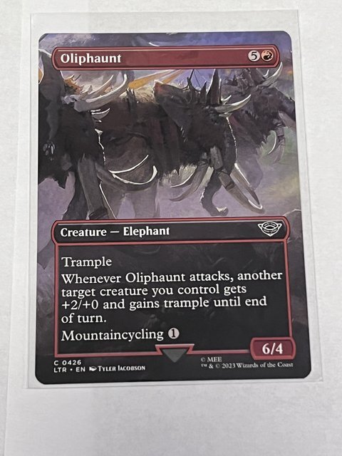 Oliphaunt Borderless LOTR: Tales of Middle-earth #426 MTG | eBay