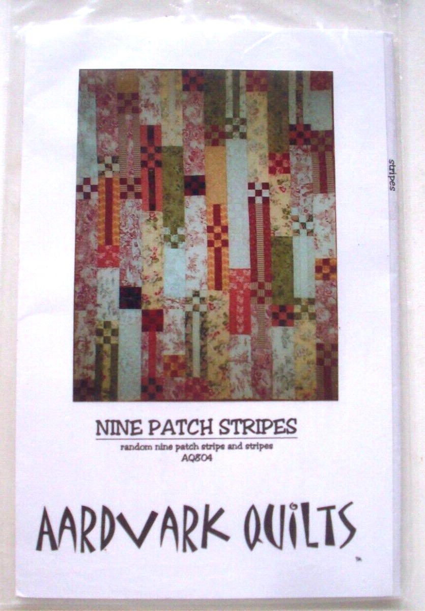 Nine Patch Stripes quilt pattern *Z SIGNED | eBay