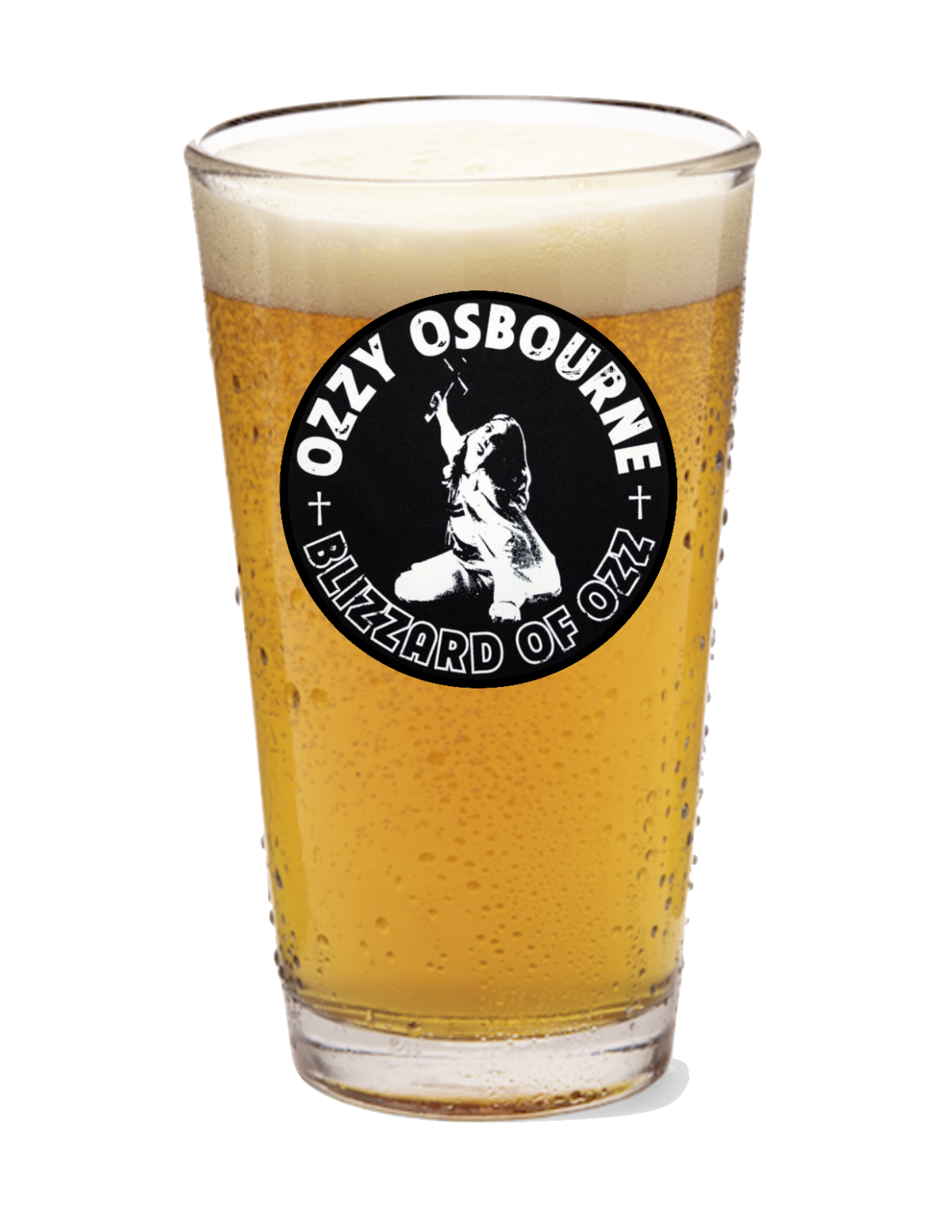 Ozzy Osbourne - Blizzard - Rock & Roll 16oz Pint Beer Glass Pub Barware ...