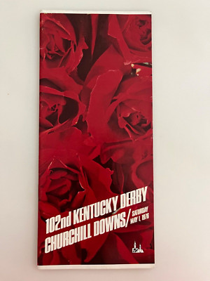 1976 KENTUCKY DERBY PROGRAM Churchill Downs Louisville Kentucky | eBay
