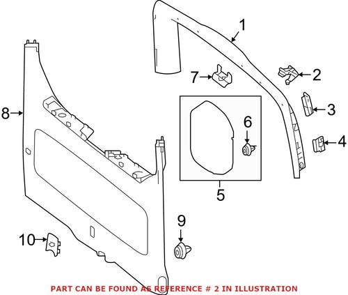 Clip de panneau de garniture de hayon supérieur d'origine OEM pour ...