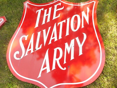 RARE Vintage ORIGINAL PORCELAIN SALVATION ARMY SHIELD SHAPED ...