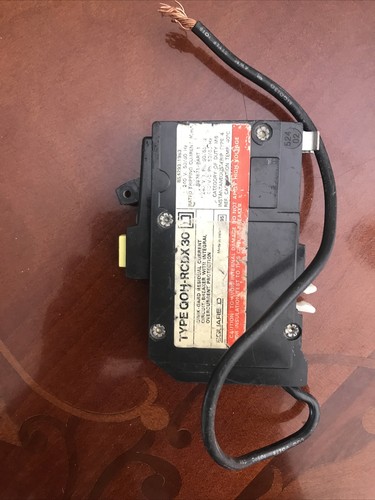 SQUARE D QOH-RCDX30 32A 30AMP TYPE 4 M6 SINGLE POLE SP 1P RCBO 30MA ...