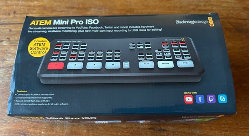 Blackmagic Design Atem Mini Pro ISO (HDMI Live Stream Switcher ...