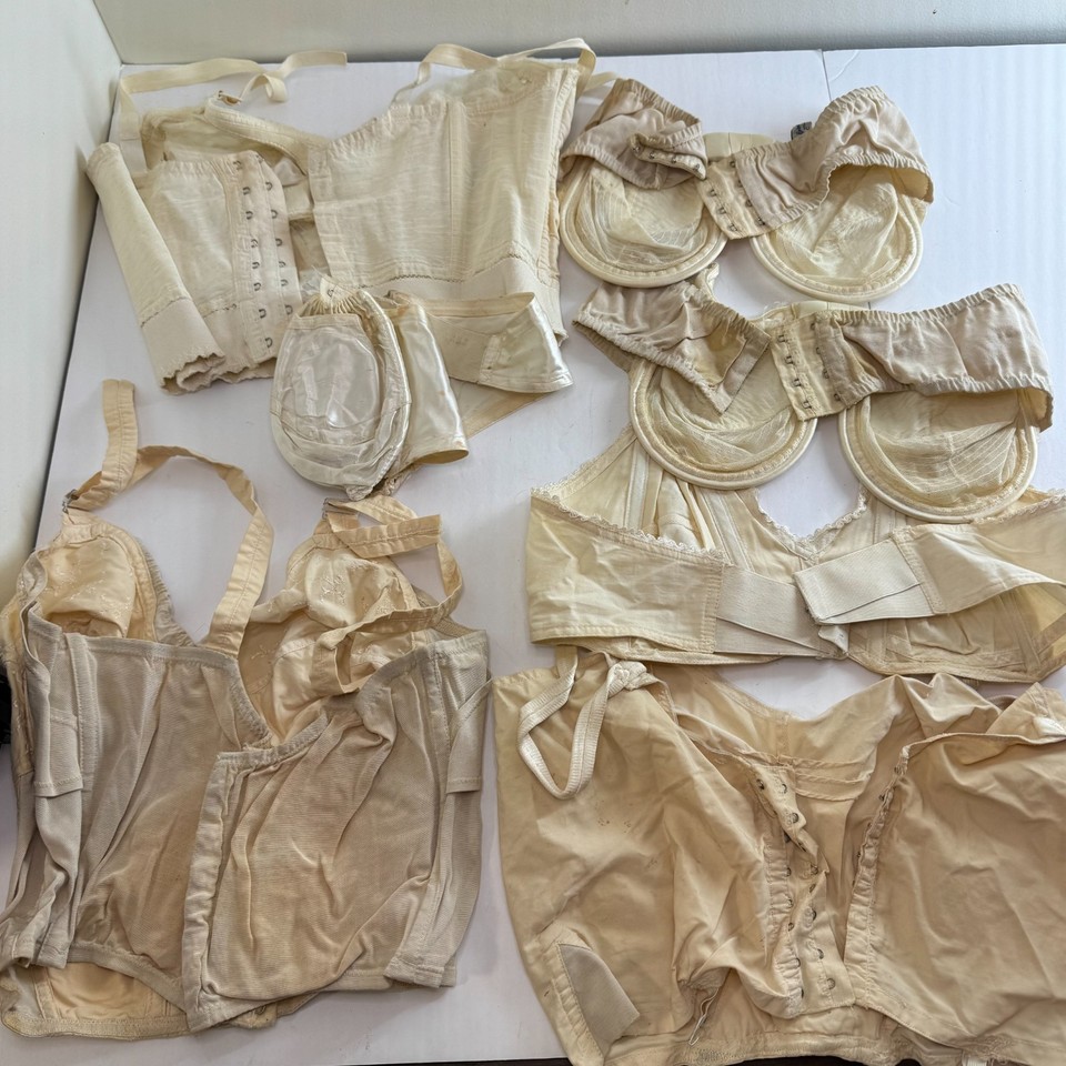 Antique Lingerie Foundation Garments Lot Corsets Bras Slips Repair ...