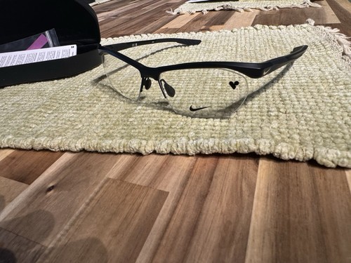 Nike Eyeglasses NIKE 7401 001 MATTE BLACK/Clear demo lens 58X15X145 | eBay