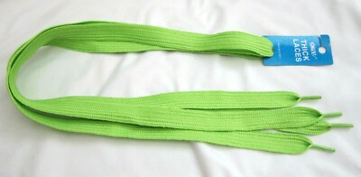 Unisex 52" Long Neon Lime Green Rockabilly Punk Shoe lace Shoelaces ...
