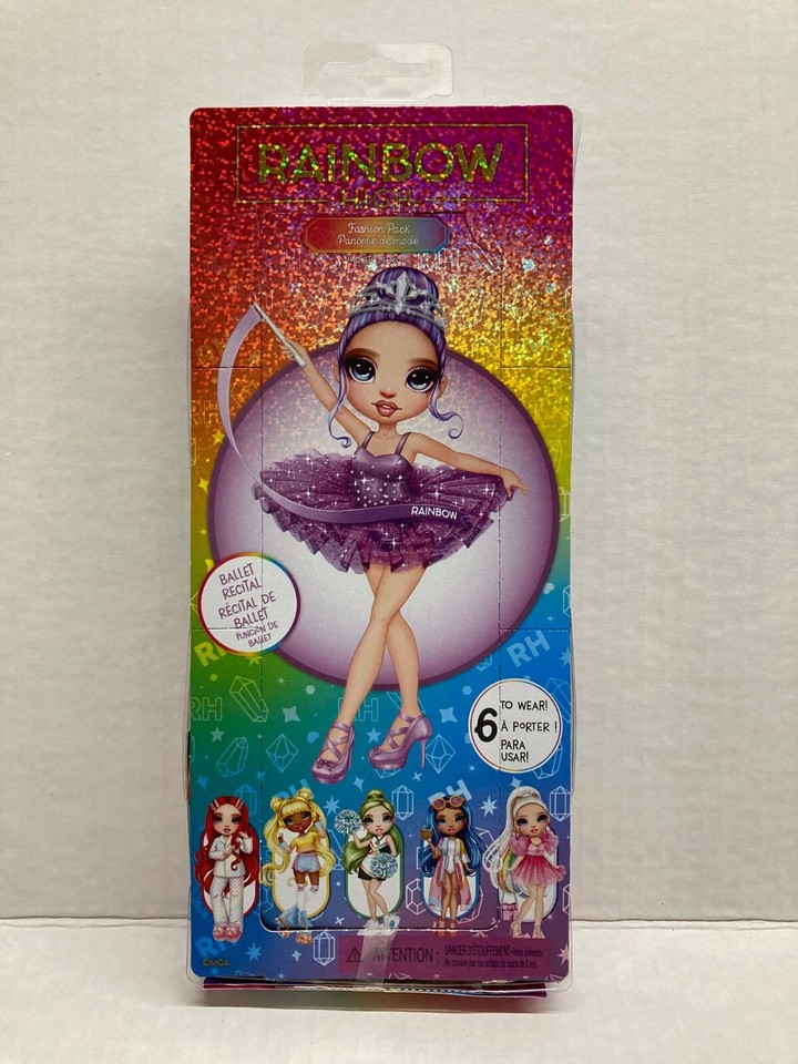 RAINBOW HIGH OUTFITS - SKATE, PEP, POOL, DANCE, SLEEP, BALLET - NEW ...