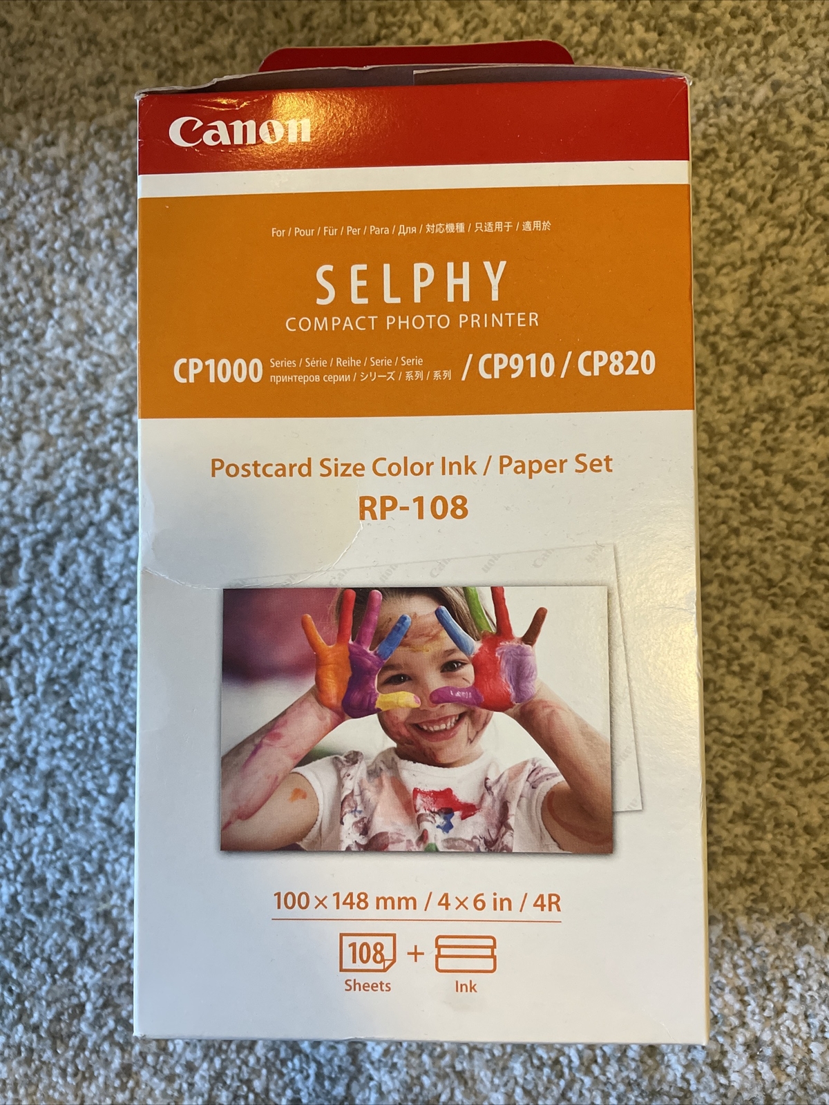 NIB Canon RP-108 High-capacity Color Ink Paper Set 4'x6 108 Sheets With ...