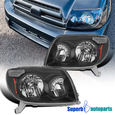 For 2003 2004 2005 Toyota 4Runner Black Headlights OE Style Replacement ...
