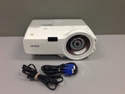 Epson PowerLite 410W LCD WXGA Projector H330A Short-Throw 2000 ANSI W ...