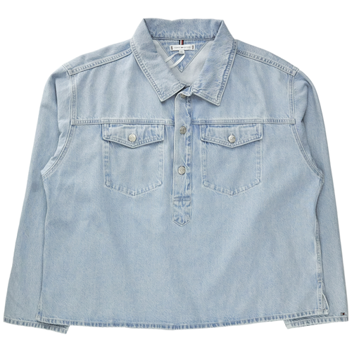 Tommy Hilfiger Blue Denim Popover Top | eBay UK