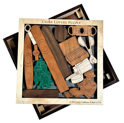 Cigar Lovers Challenge Puzzle - Wood & Acrylic Brain Teaser | eBay