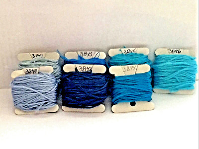 Lot of 7 DMC Cross Stitch Floss Carded#3840,3841,3842,3843,3844,3845 ...