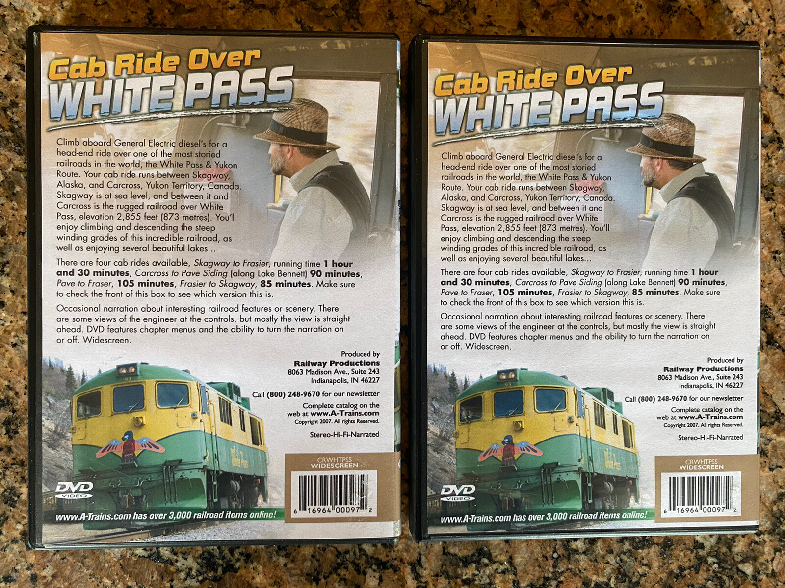 CAB Ride Over White Pass 4 DVDs Railway Productions 2006 - for sale ...