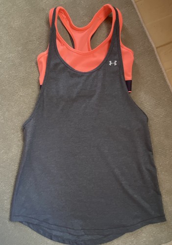 UNDER ARMOUR WOMENS TANK WITH BUILT IN SPORTS BRA, SMALL?-SIZE TAG ...